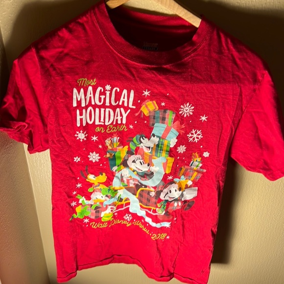 Disney | Tops | Disney Womens Disney Parks Hanes Ss Most Magical Holiday On Earth Wdw 28 | Poshmark